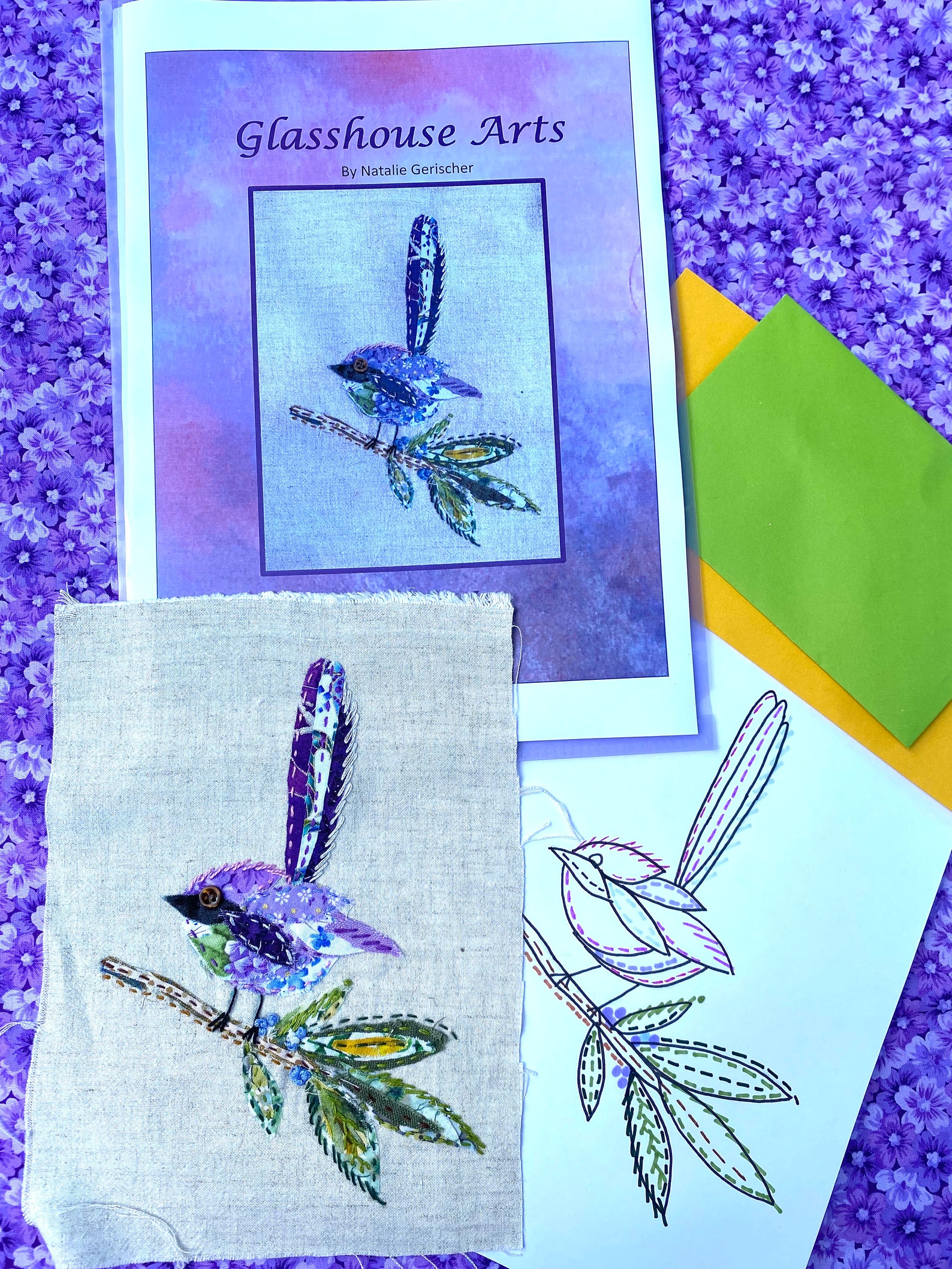 Slow Stitching Kit the Bird 1 - Etsy