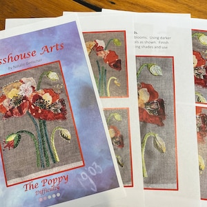 Slow Stitching Kit - Poppies - Etsy