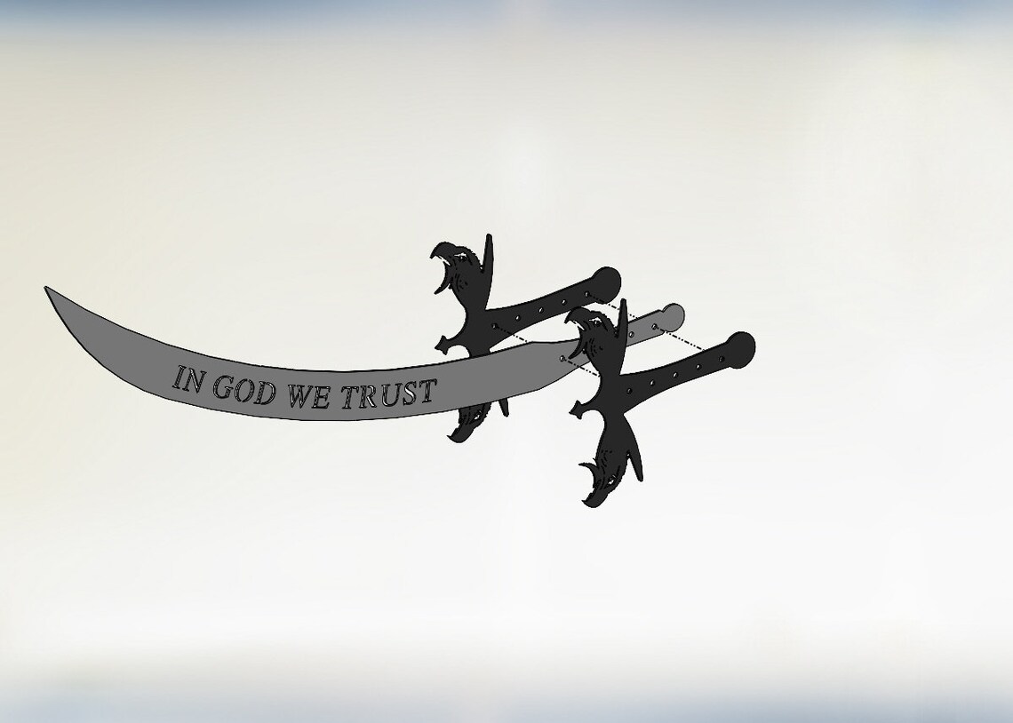 USA American Sword Dxf files for CNC laser plasma water jet | Etsy