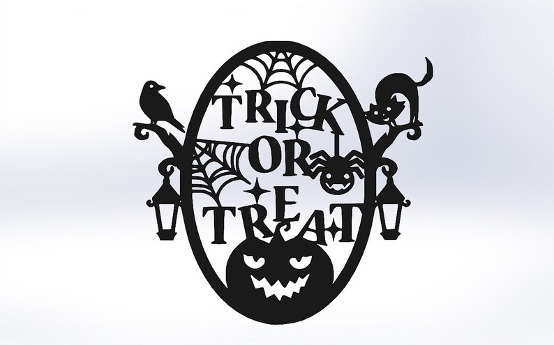 Halloween SVG and DXF file for cnc laser plasma cutting | Etsy