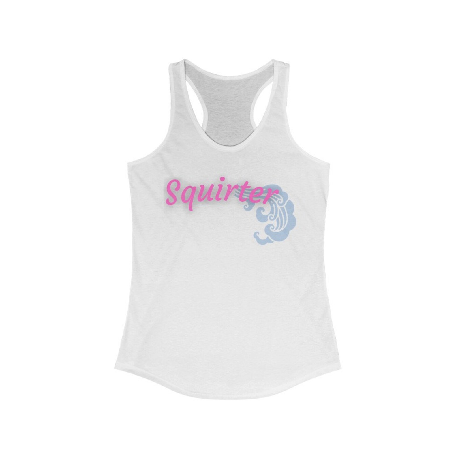 Squirter Womens Ideal Racerback Tank Swingers Shirt Lifestyle Shirt