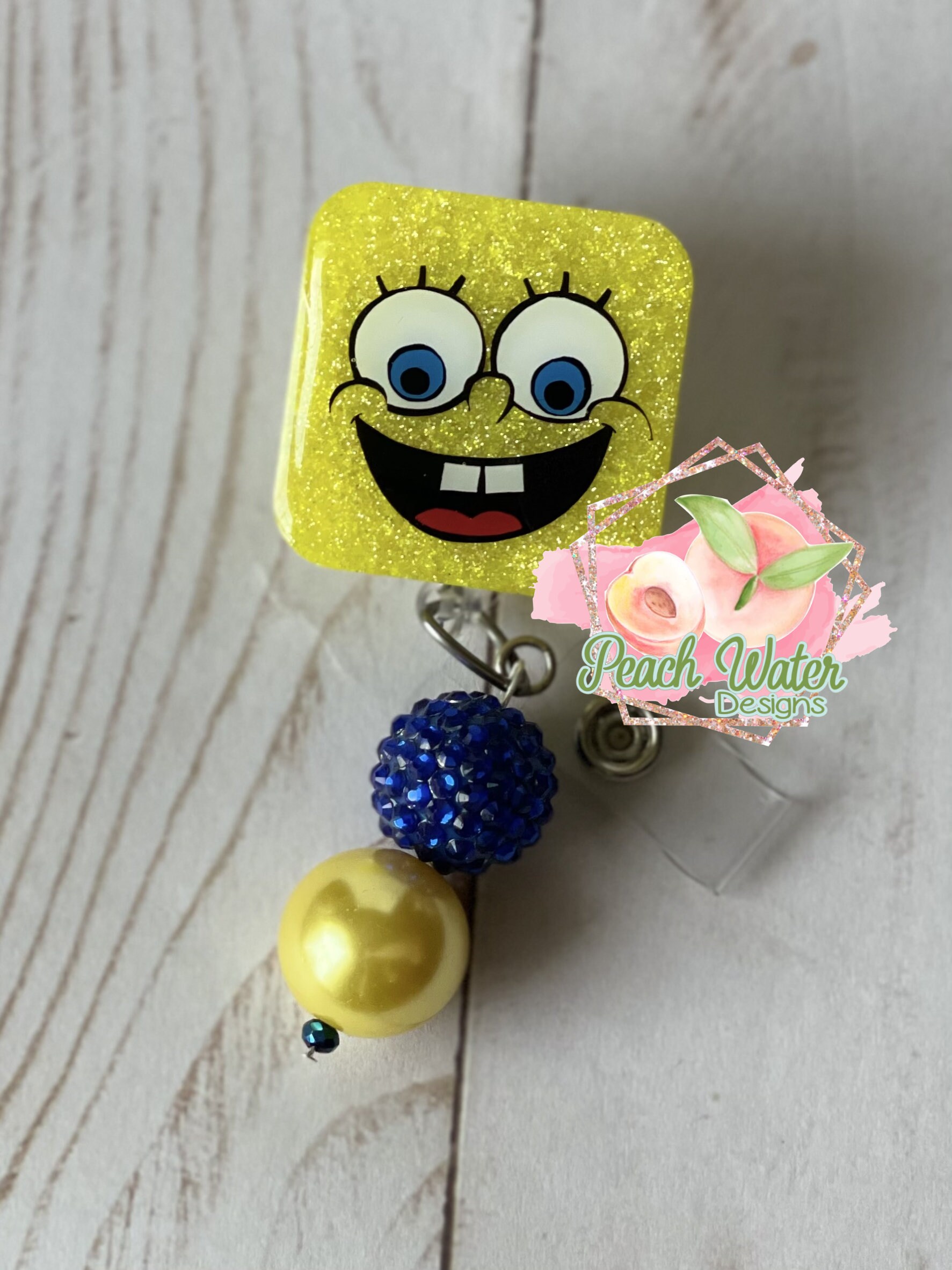 Sponge Bob Badge Reel-nurse-doctor-clinic-lab tec-phlebotomist | Etsy