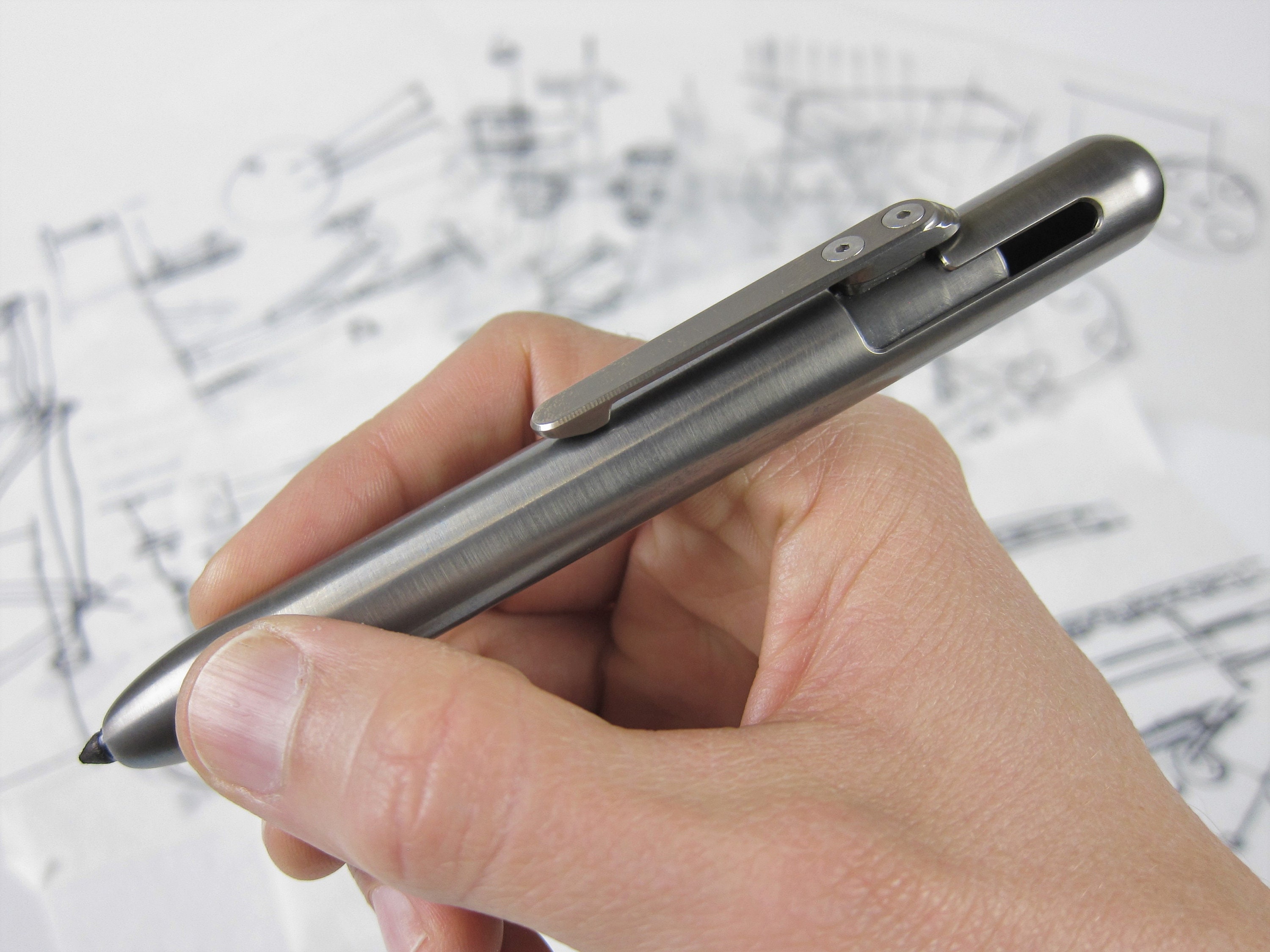 MARKSMITH TITANIUM Bolt Action Retractable Permanent Marker - Etsy