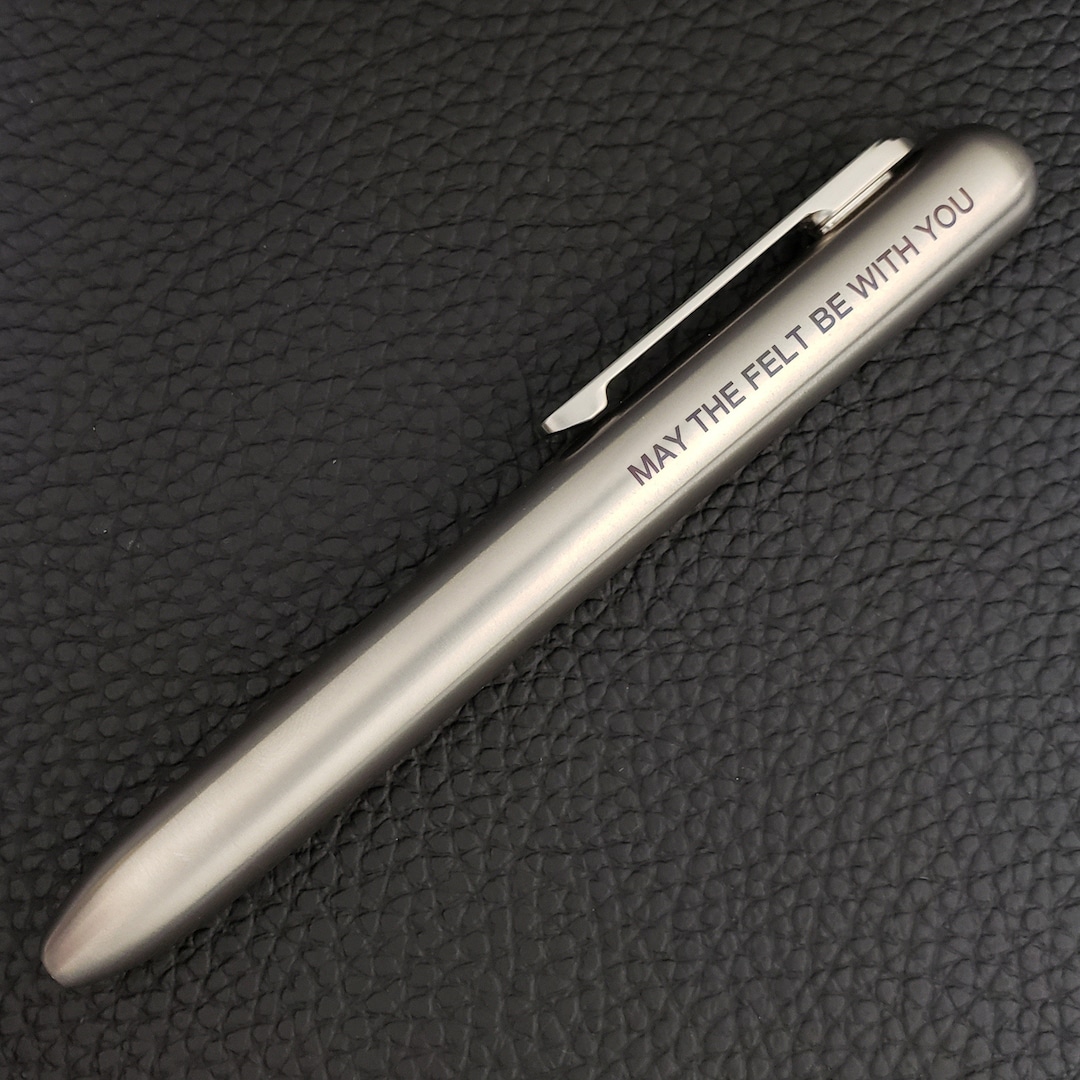 MARKSMITH® TITANIUM Bolt Action Permanent Marker With Custom Engraving ...