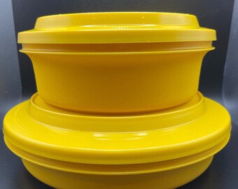 Yellow Tupperware | Etsy