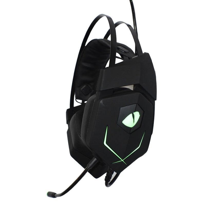 Green Raptor Gaming Headset-led Gaming Headset-50mm Driver Unit-dino 7. ...