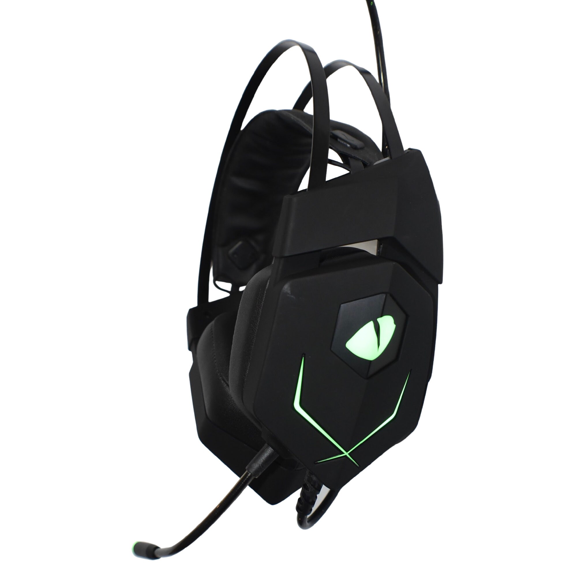Green Raptor Gaming Headset-led Gaming Headset-50mm Driver Unit-dino 7. ...