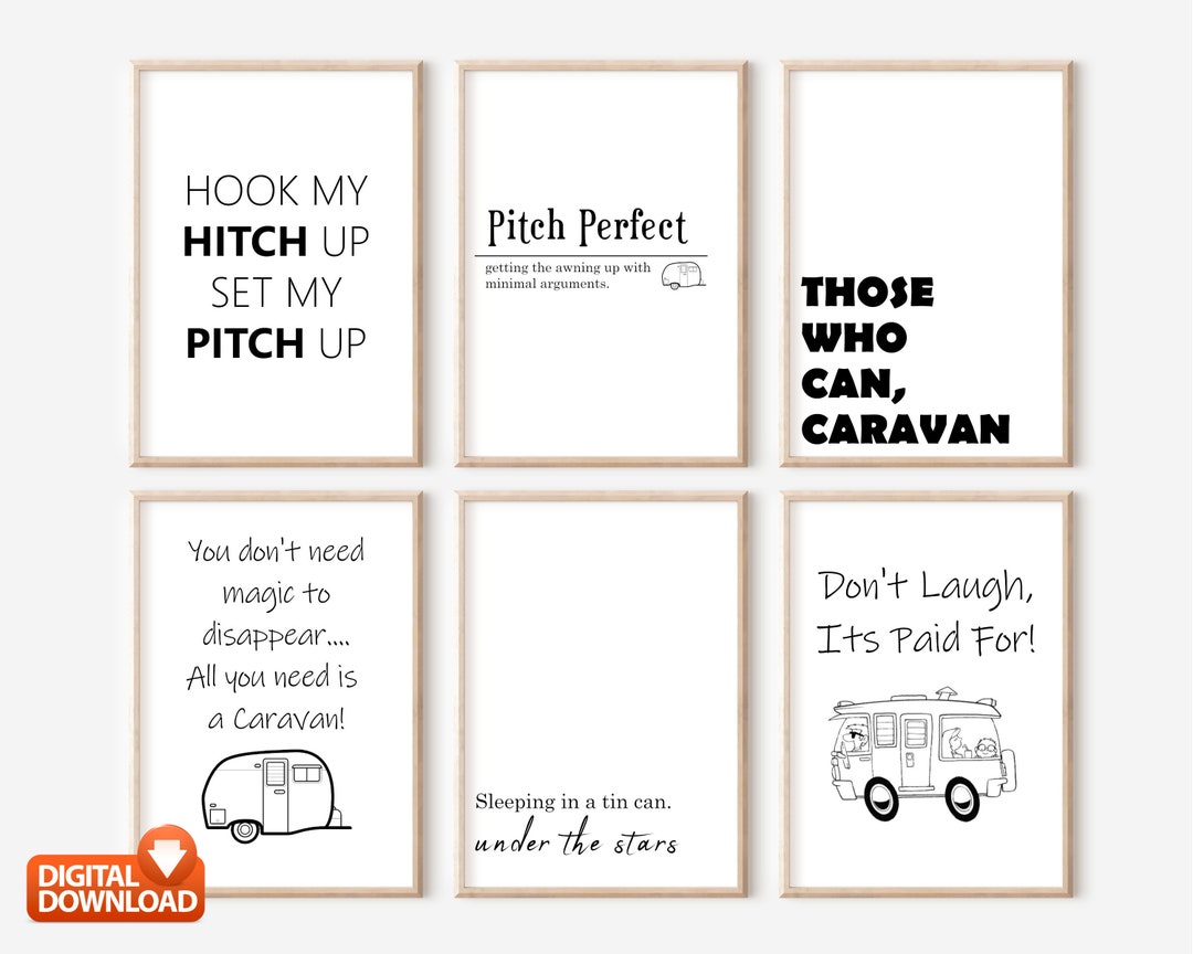 Caravan Instant Download Funny Prints, Camping / Campervan, Digital ...