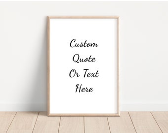 Text Wall Art | Etsy
