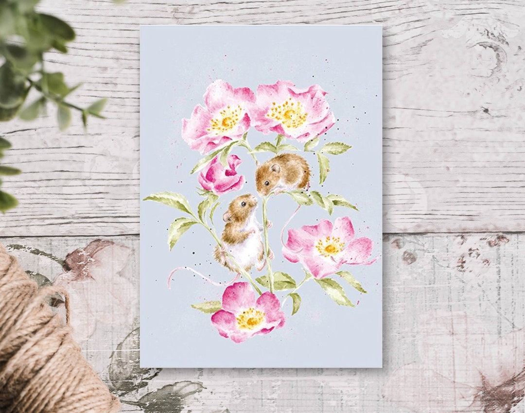 Wrendale Mouse Postcard, Little Whispers Design, 148mm X 105mm - Etsy