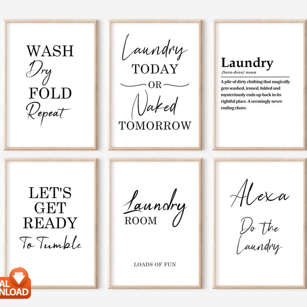 Laundry Poster - Etsy