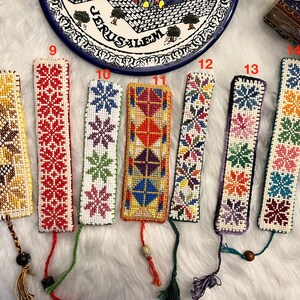 Handmade Embroidered Bookmarks - Etsy