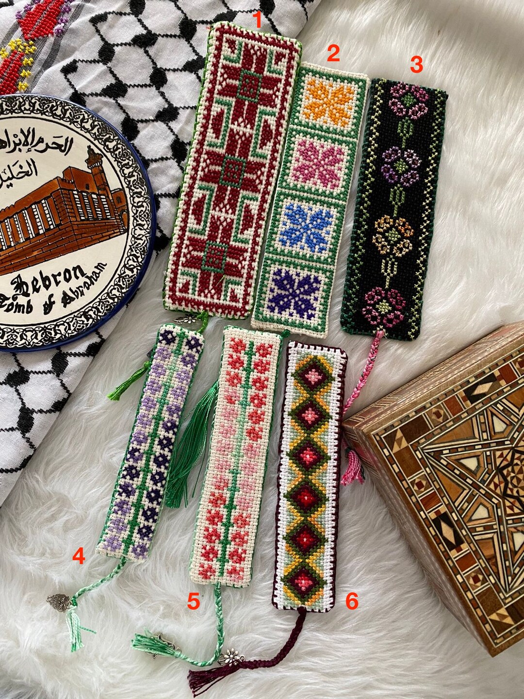Handmade Embroidered Bookmarks - Etsy