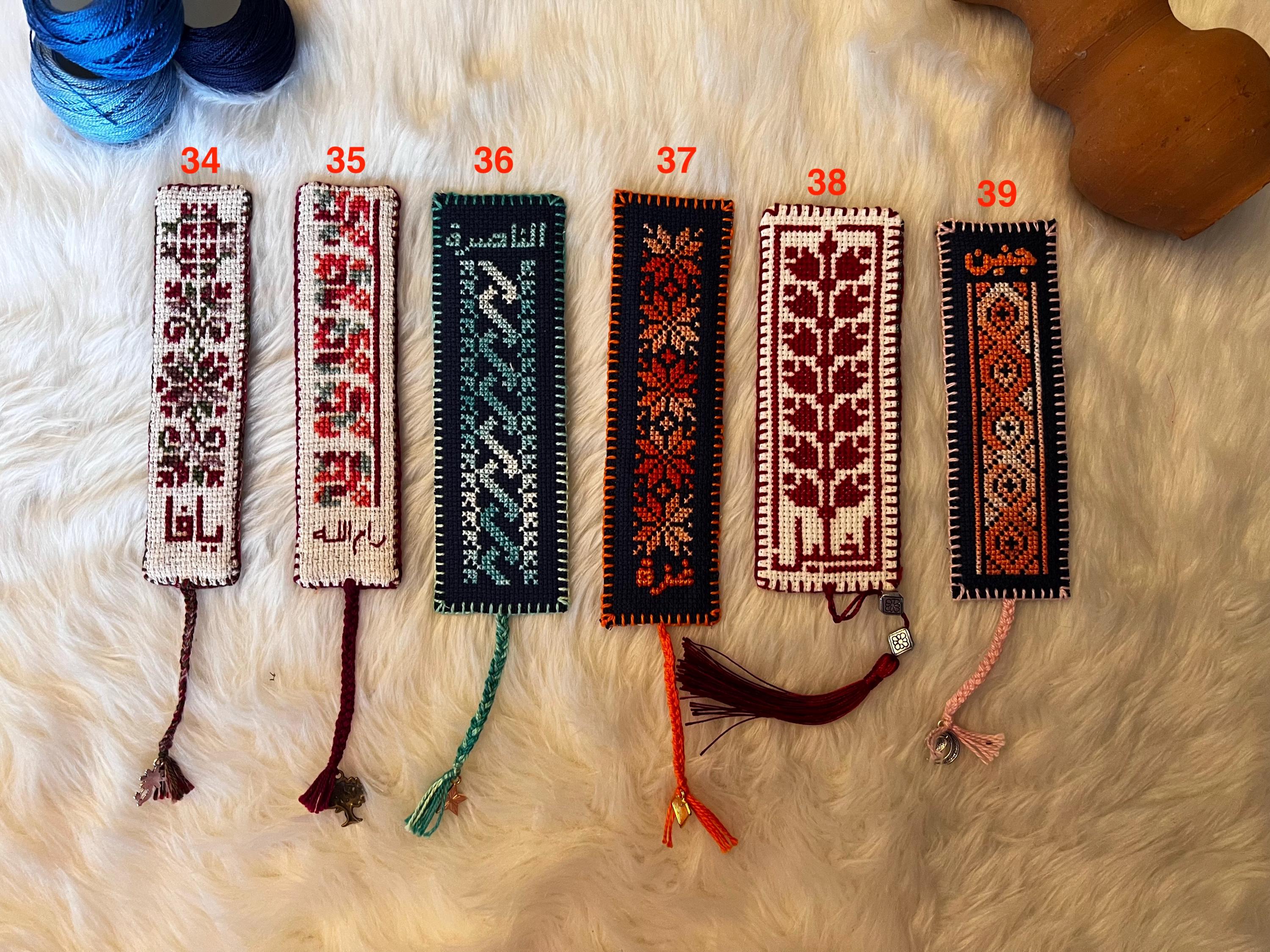 Handmade Embroidered Bookmarks - Etsy