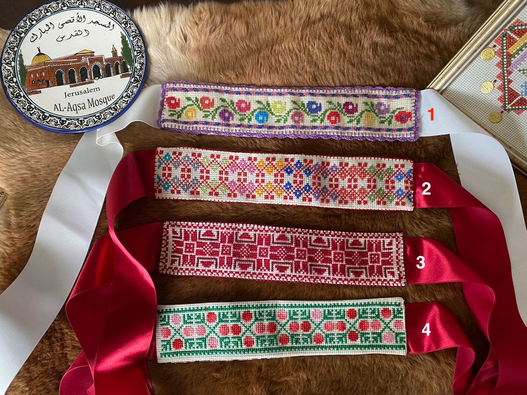 Handmade Palestinian Tatreez Headbands - Etsy