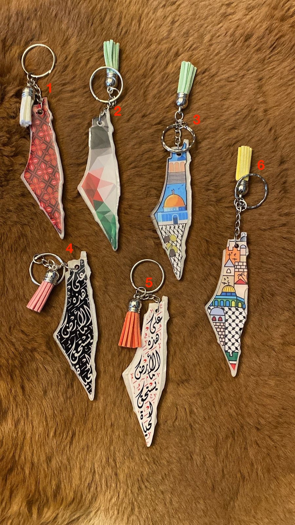 Resin Palestine Map Keychain - Etsy