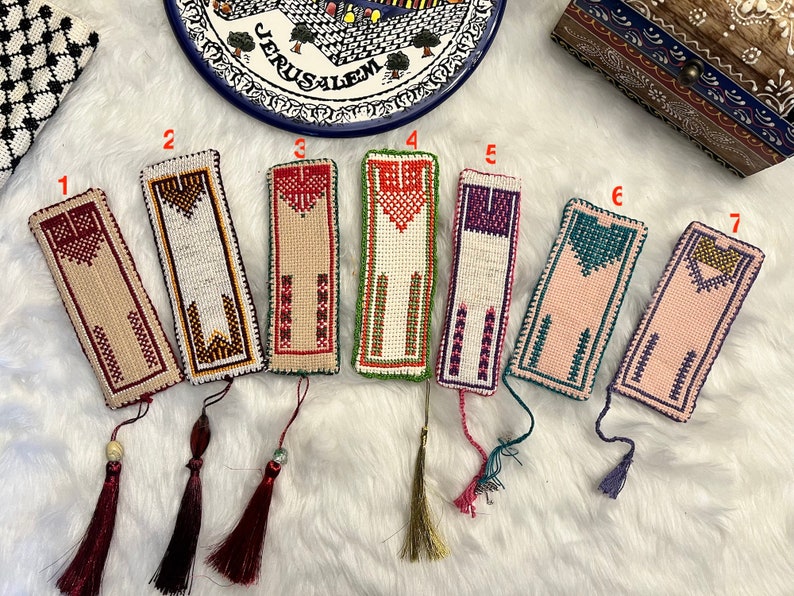 Handmade Embroidered Bookmarks - Etsy