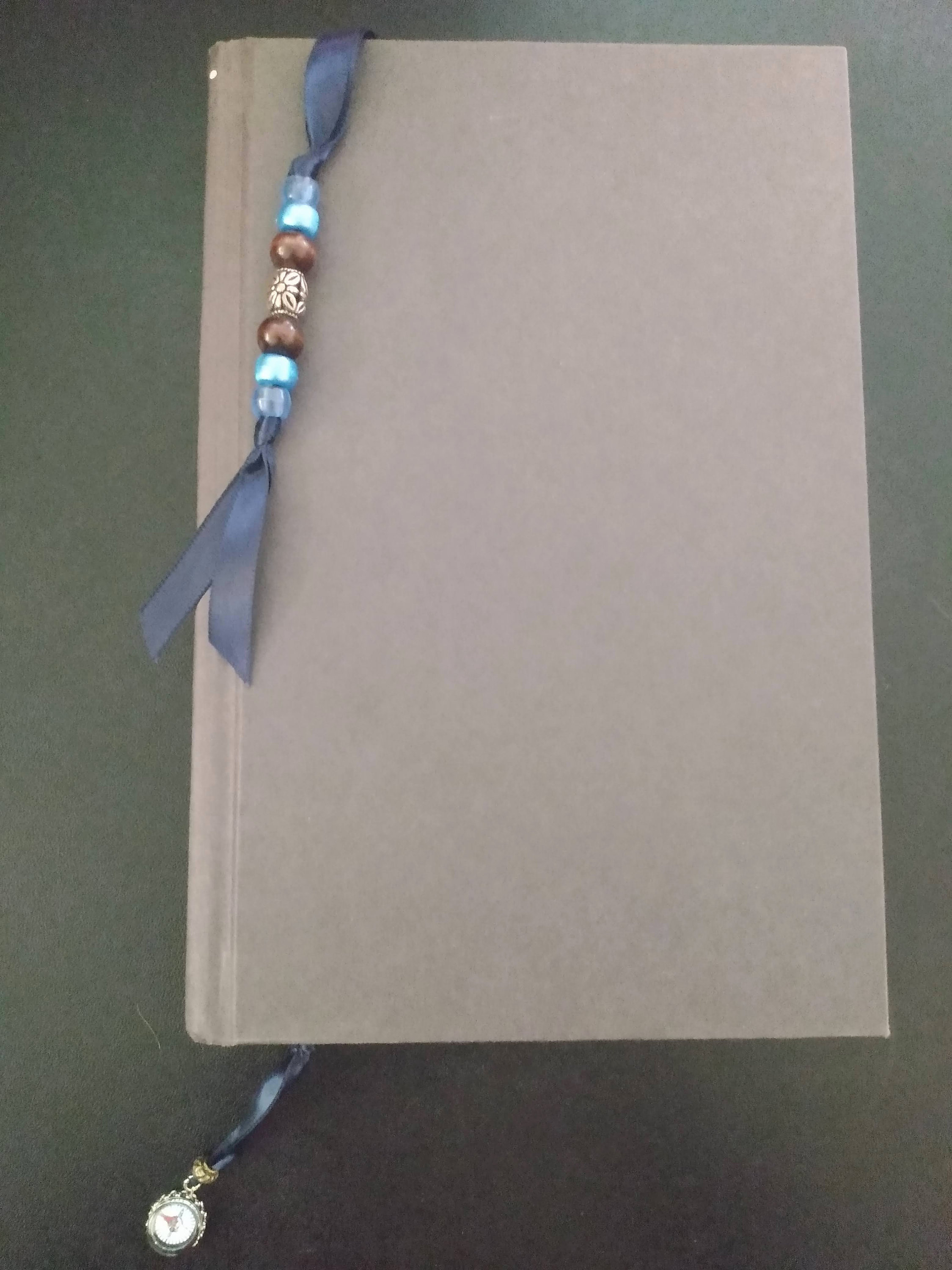 Satin Ribbon Bookmark Compass Pendant Dark Blue Ribbon - Etsy