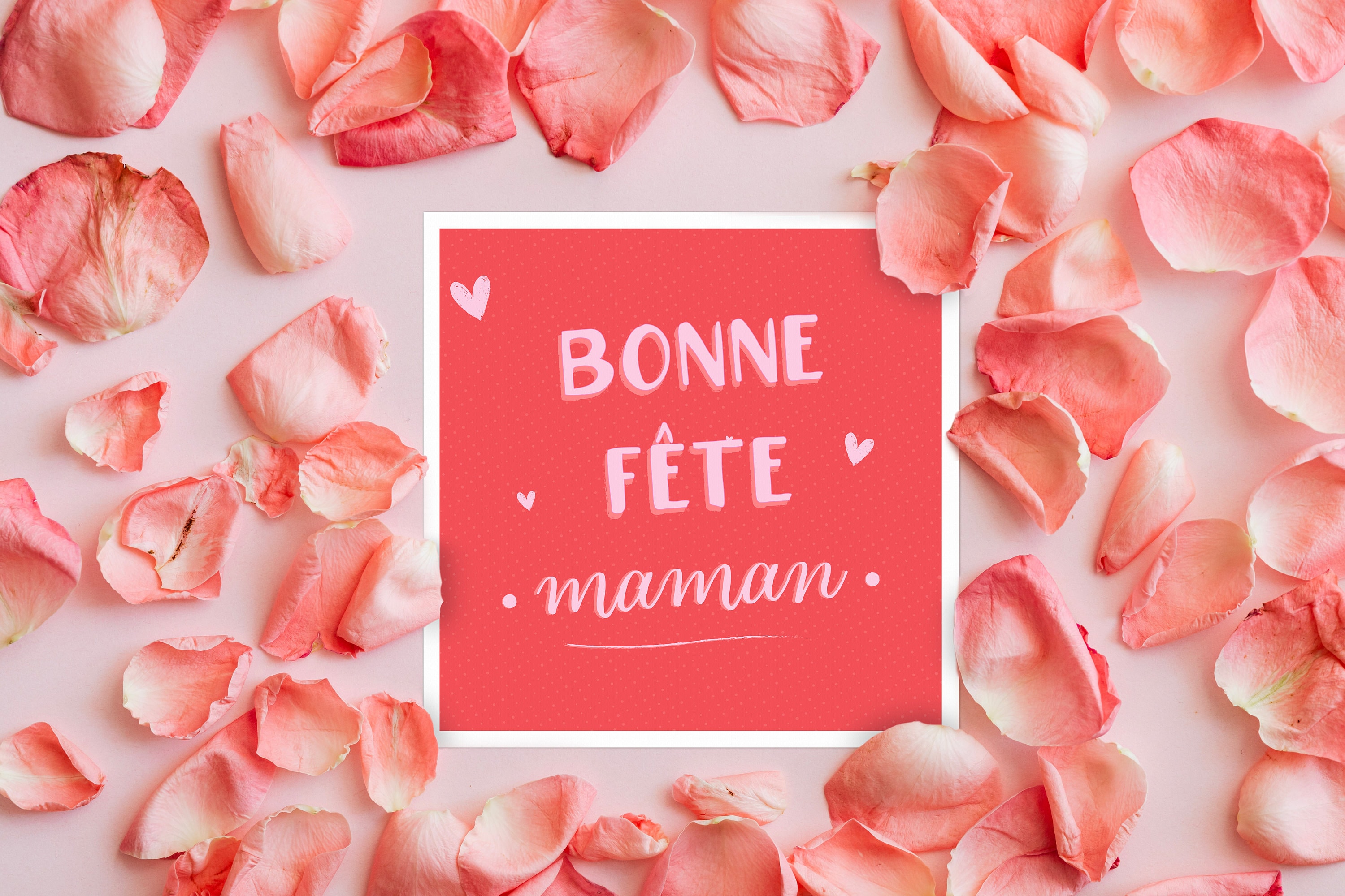Carte bonne Fête Maman Rose - Etsy