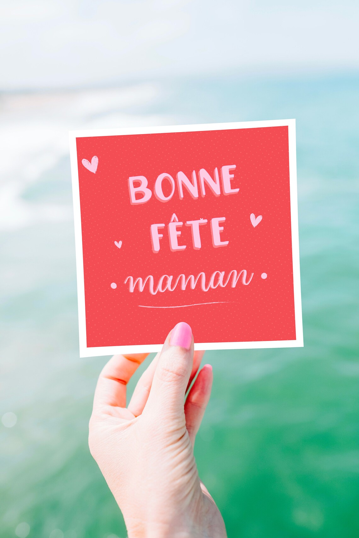 Carte bonne Fête Maman Rose - Etsy