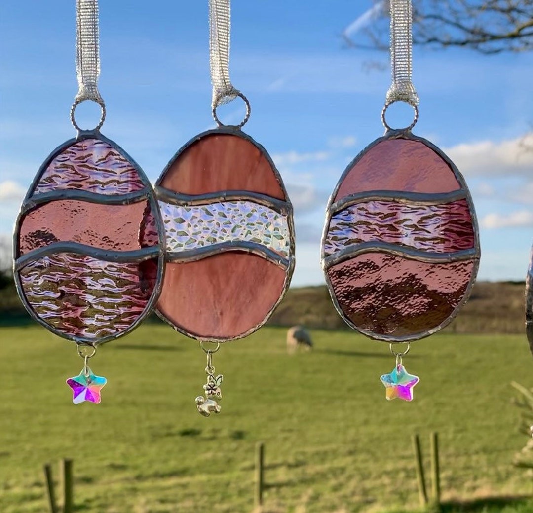 Beautiful Stained Glass Easter Egg in Shades of Purple With Either a ...