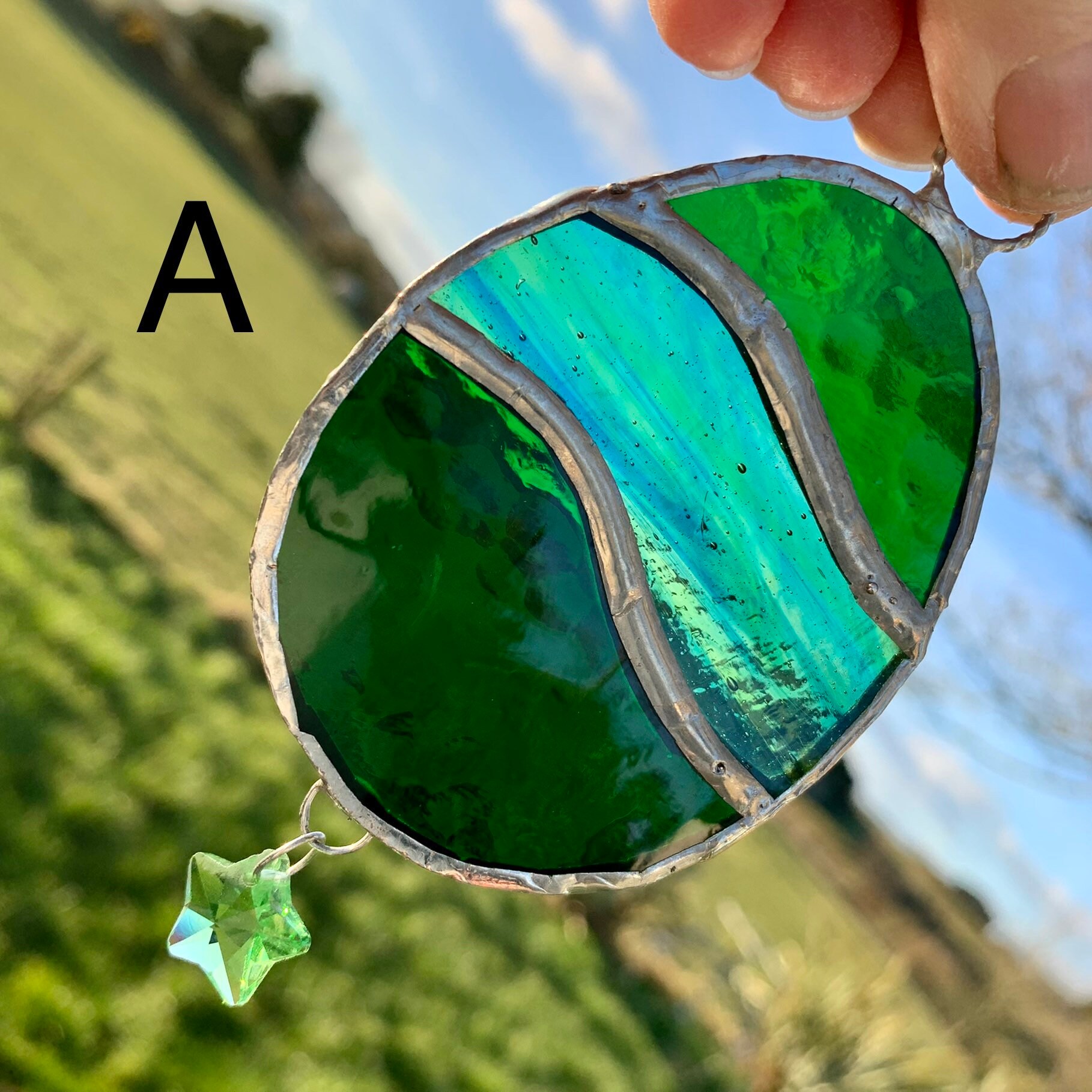 Gorgeous Stained Glass Easter Eggs in Shades of Blue & Green - Etsy UK
