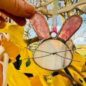 Stained Glass Easter Bunny Head - Etsy