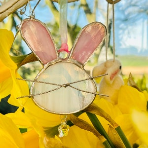 Stained Glass Easter Bunny Head - Etsy