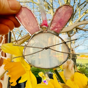 Stained Glass Easter Bunny Head - Etsy