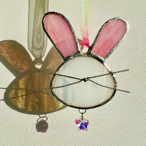 Stained Glass Easter Bunny Head - Etsy