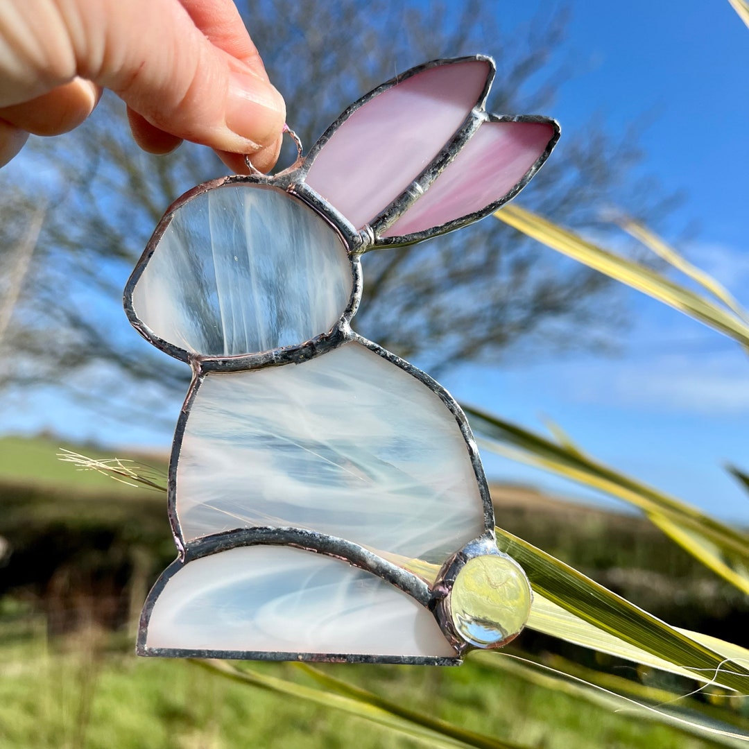 Stained Glass Easter Bunny Etsy