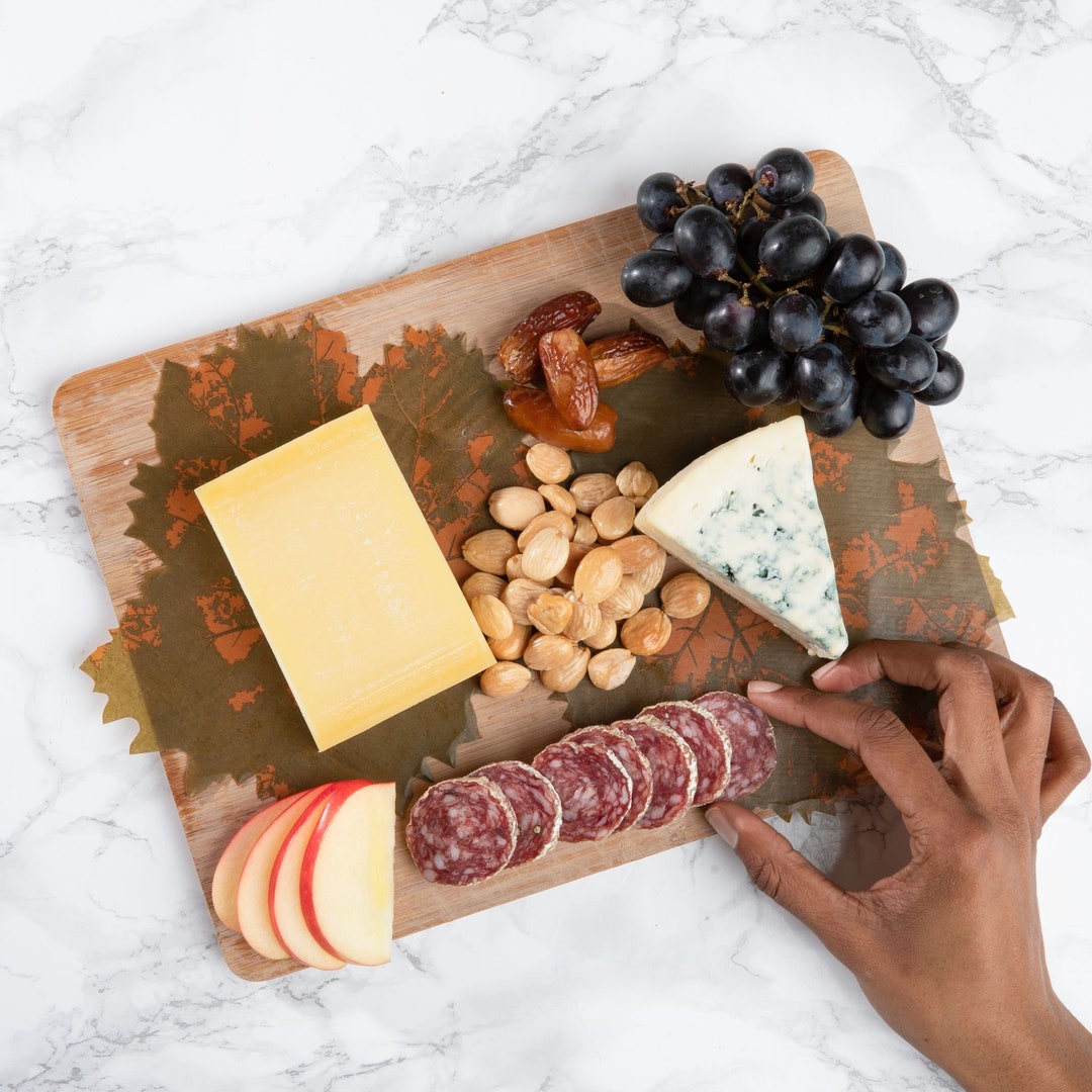 Grape Leaf Cheese Board Liners, Biodegradable Charcuterie Display - Etsy