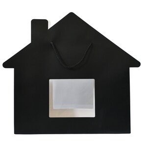 6 Luxury Black House Shaped Gift Bags - Housewarming Gift-gift From ...