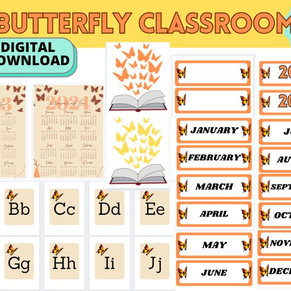 Classroom Butterfly - Etsy