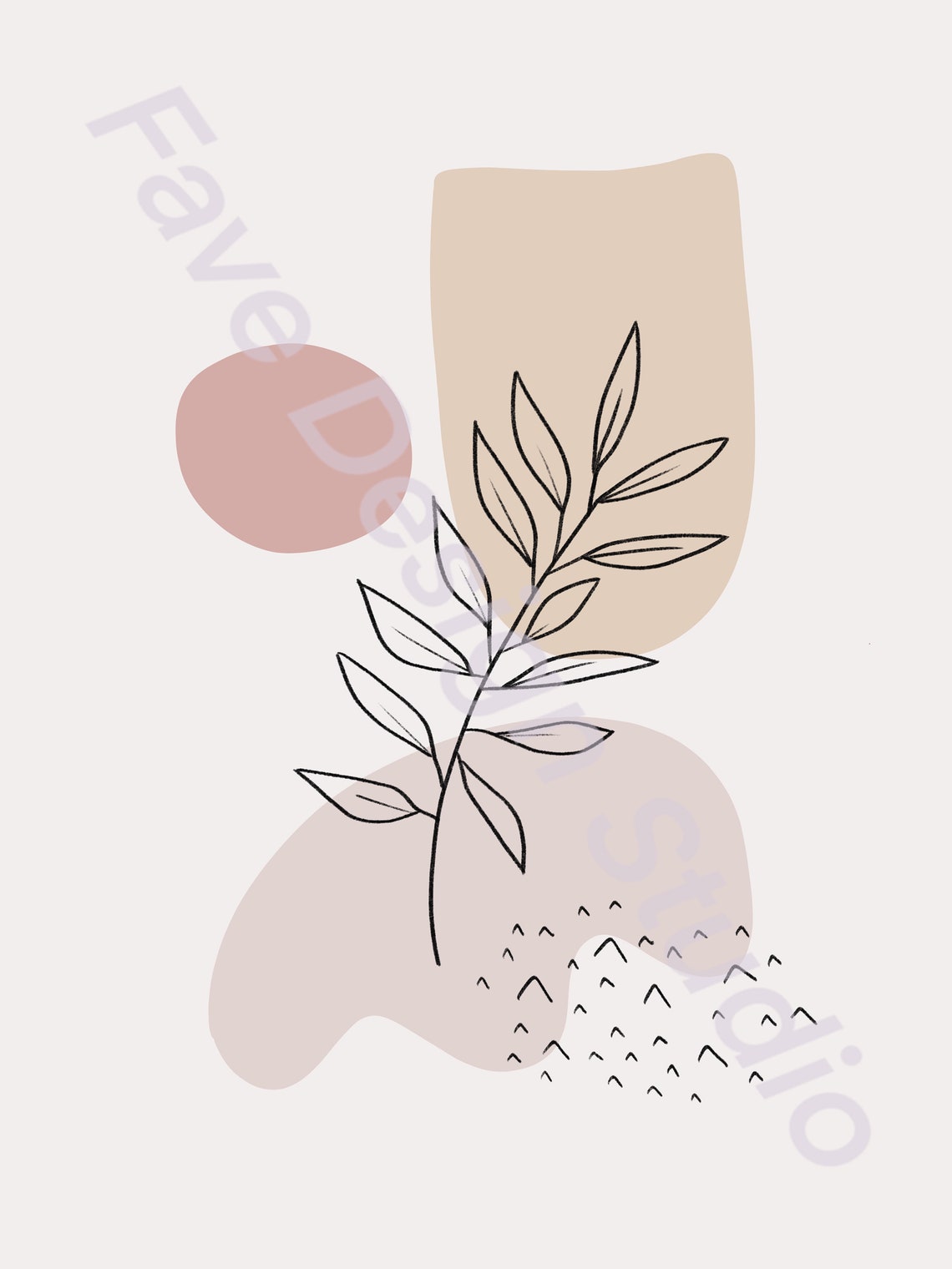 Boho Kunst Set von 3 Drucke Boho Wandkunst abstrakte Galerie | Etsy