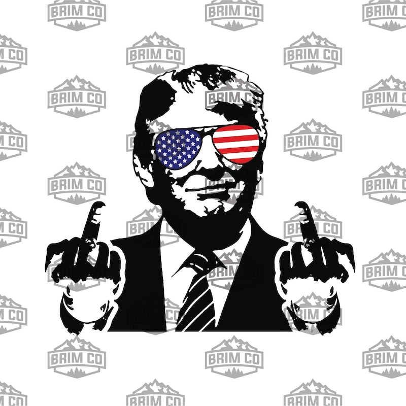 Trump Middle Finger - Etsy