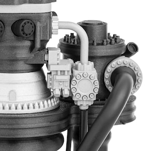 Handmade Rocket Engine Scale Model of Raptor 3 - Detailed Miniature ...