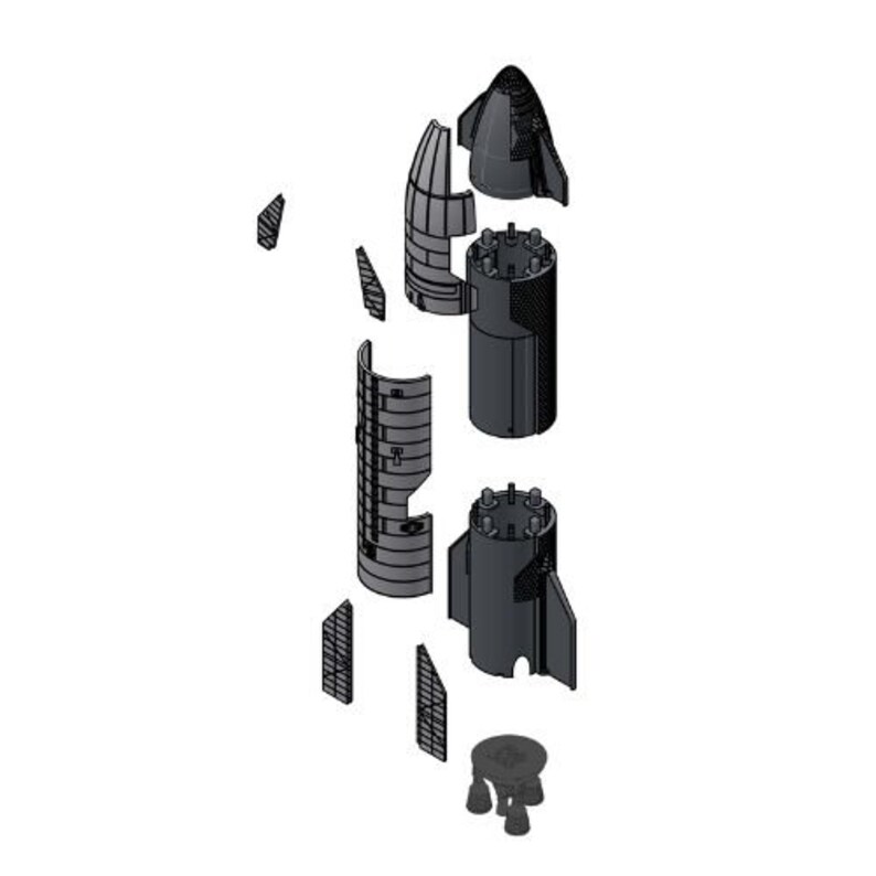 NEW Spacex Starship SN24 Prototype 3D DIGITAL Files - Etsy Australia