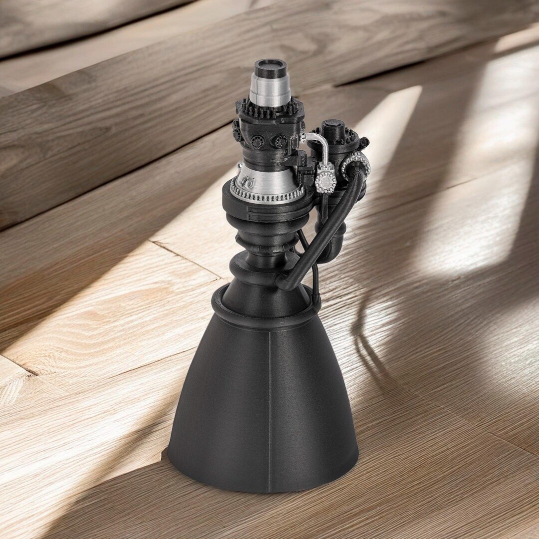 Handmade Rocket Engine Scale Model of Raptor 3 Detailed Miniature ...