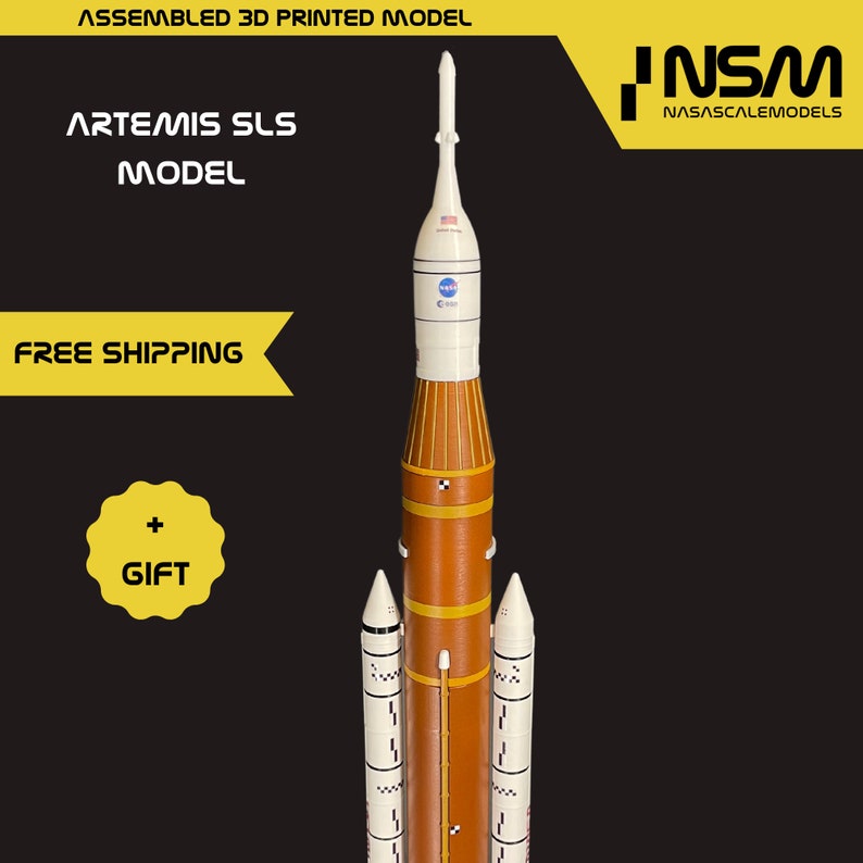 NEW NASA Artemis 1 Space Launch System SLS Model Rocket 1:144 Scale ...