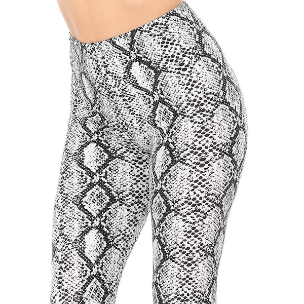 Snake Print Leggings - Etsy