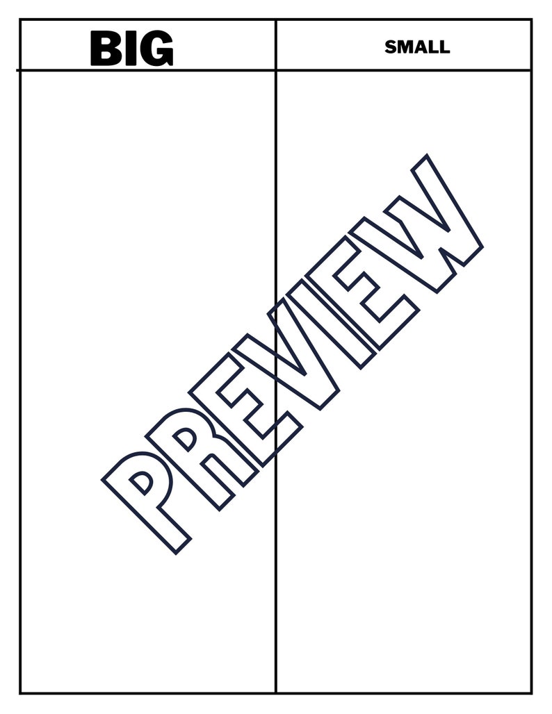 Opposites Flash Cards and Sorting Activity - Etsy