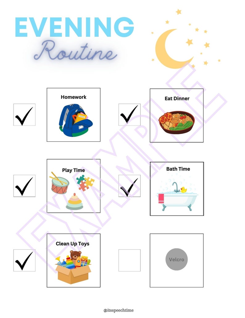 Morning and Evening Routines, To-do List Bundle for Kids, Can Be ...