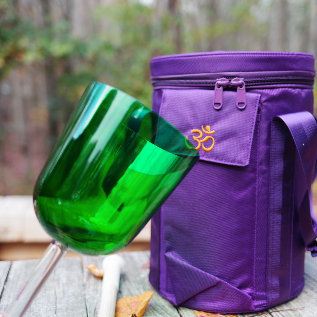 432hz F Note Handle Crystal Singing Bowl Green Color Perfect - Etsy