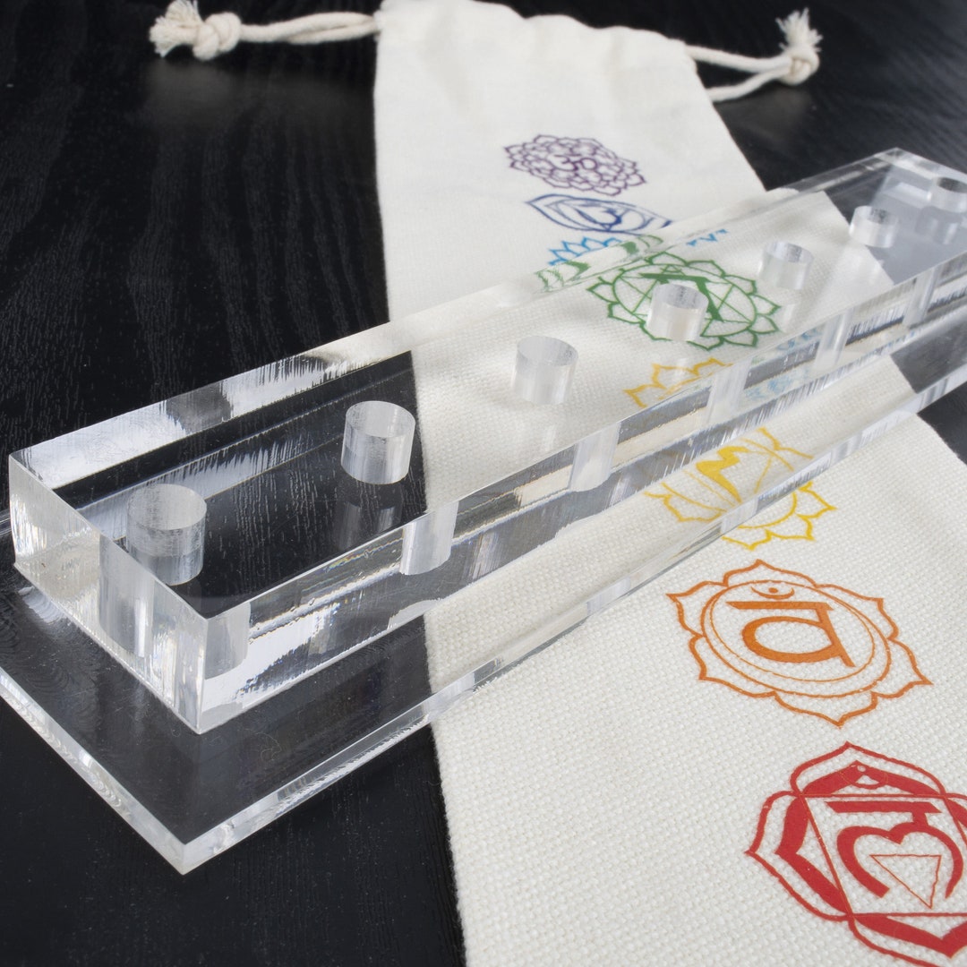 7 Holes Clear Acrylic Stand Base for Weighted Metal Tuning Forks ...