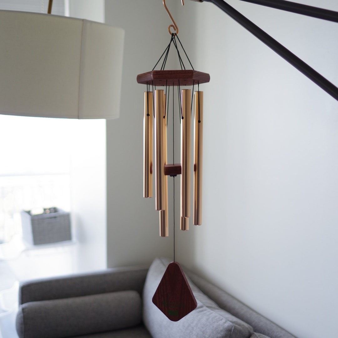 Personalization 18inch Rose Gold Metal Wind Chimes for Outdoor, Garden ...