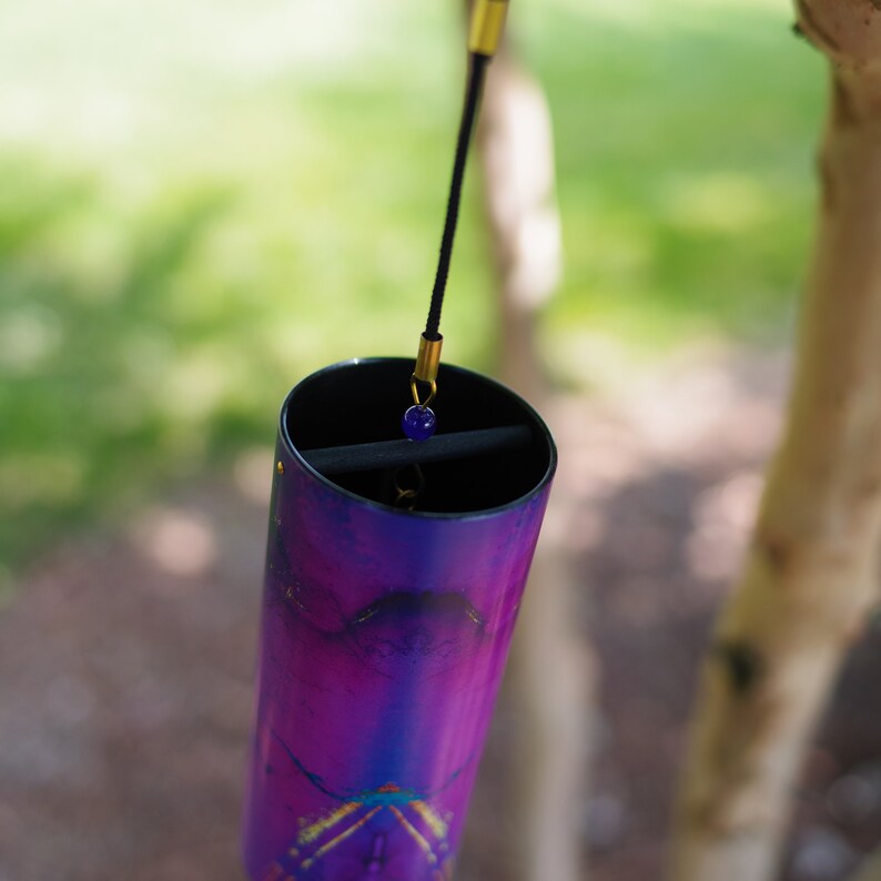 Amethyst Wind Chimes: 14in Pentatonic Sound Healing Meditation - Etsy