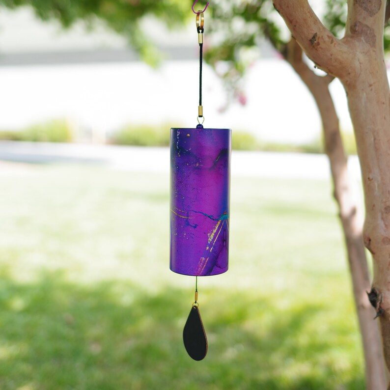 Amethyst Wind Chimes: 14in Pentatonic Sound Healing Meditation - Etsy