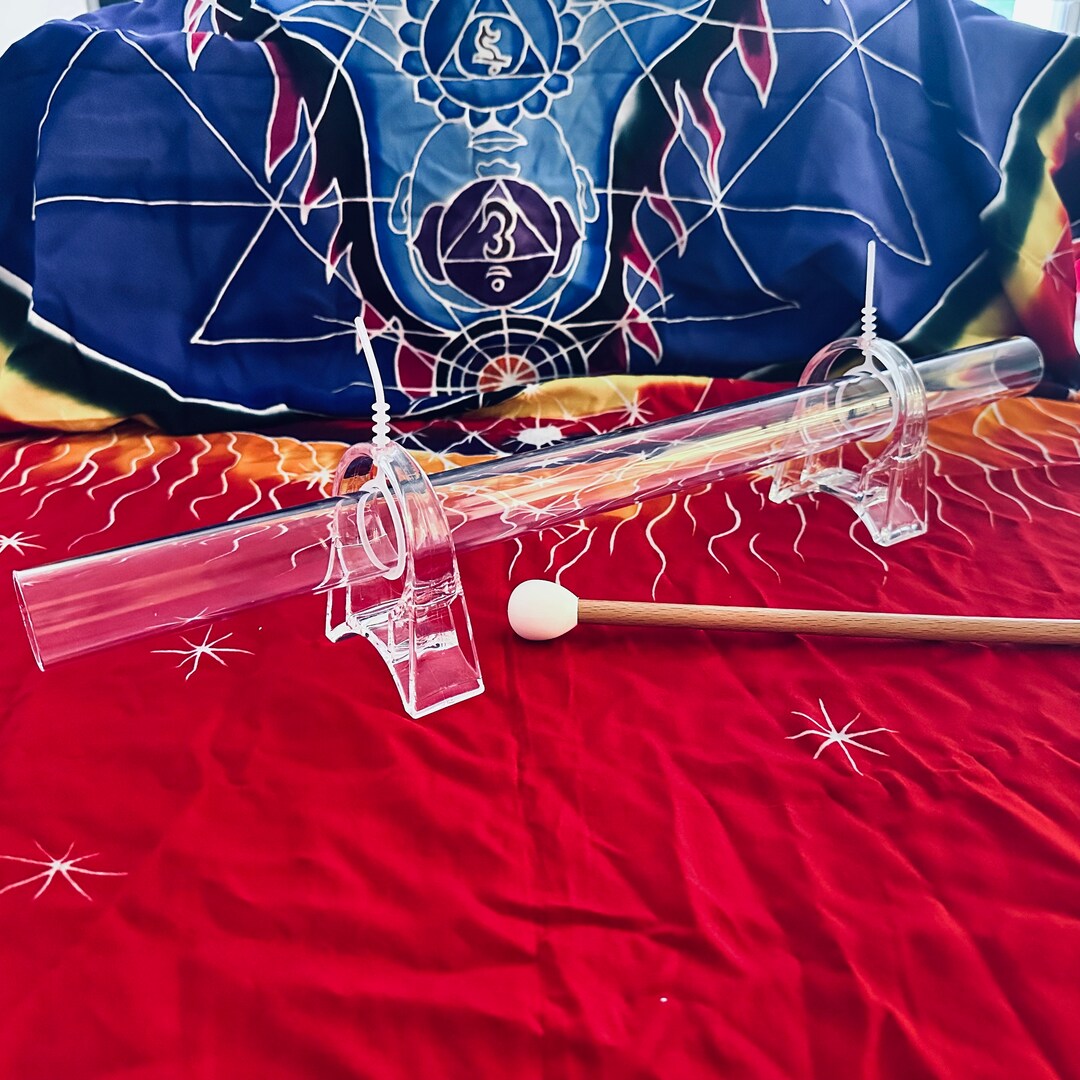 1046hz C6 Quartz Crystal Harp Tube: Sound Therapy With Mallet - Etsy