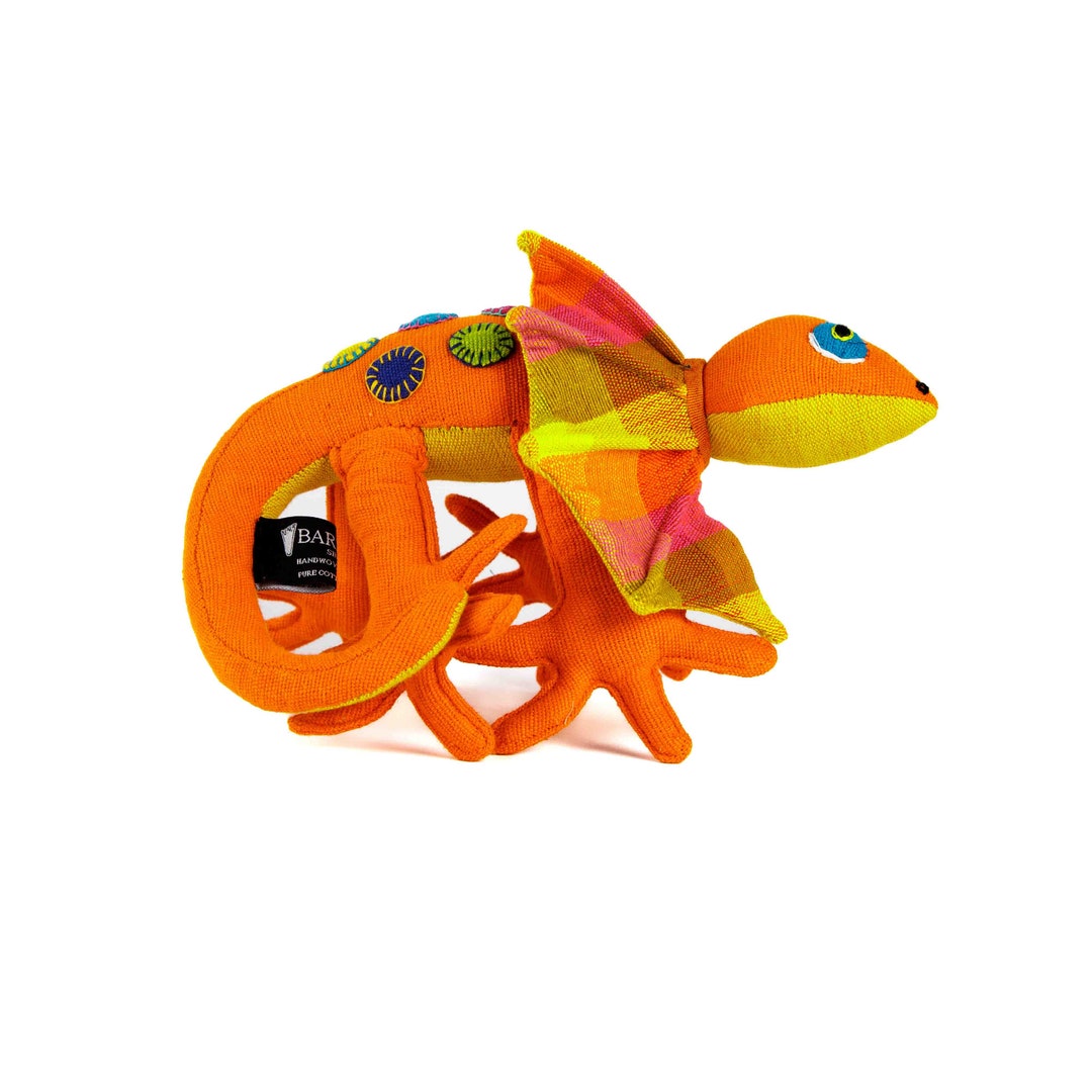 Lizard Dinosaur Dragon Frilled Toy, Handmade Animal Toy, Kids Birthday ...